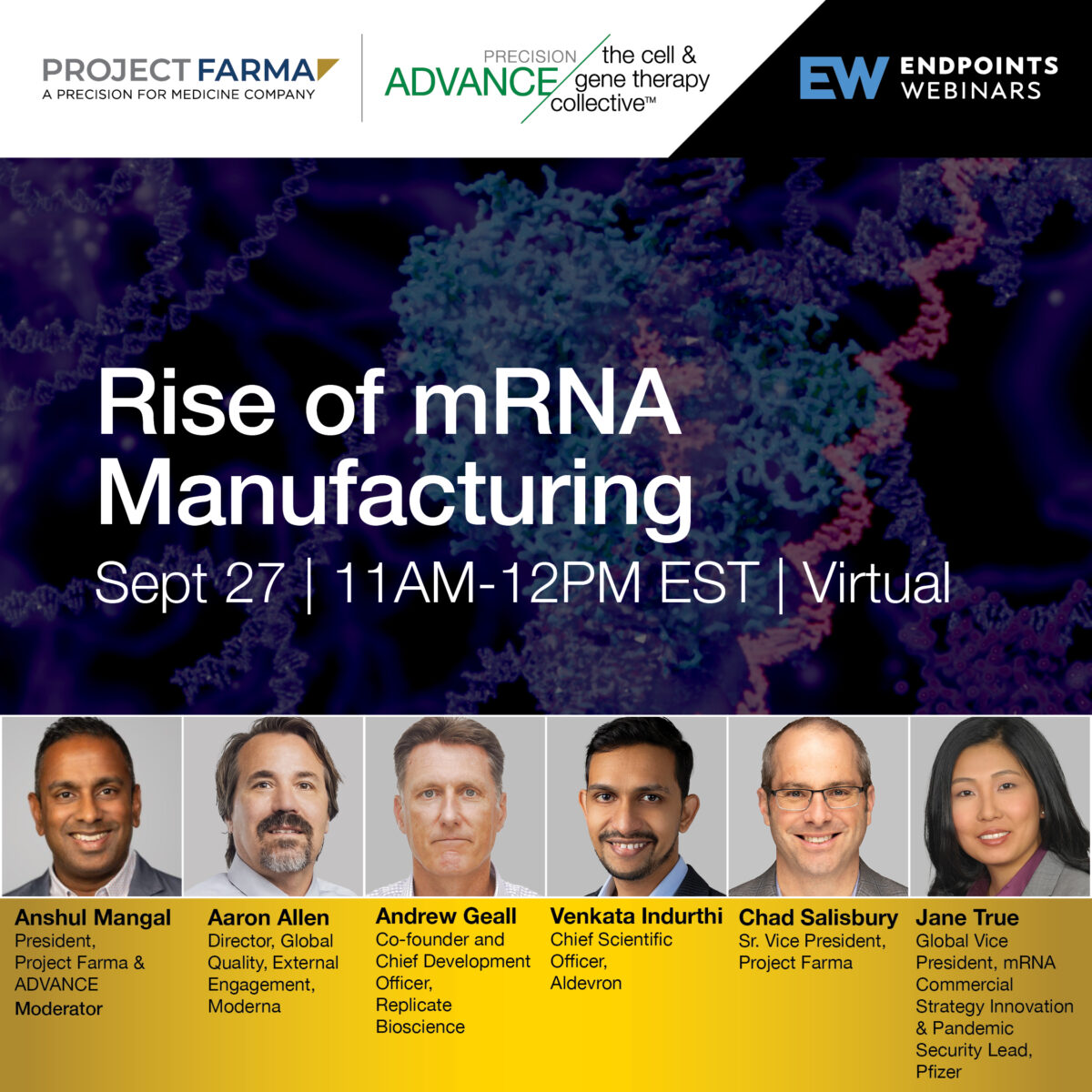 Webinar: Rise of mRNA manufacturing - Precision Medicine Group